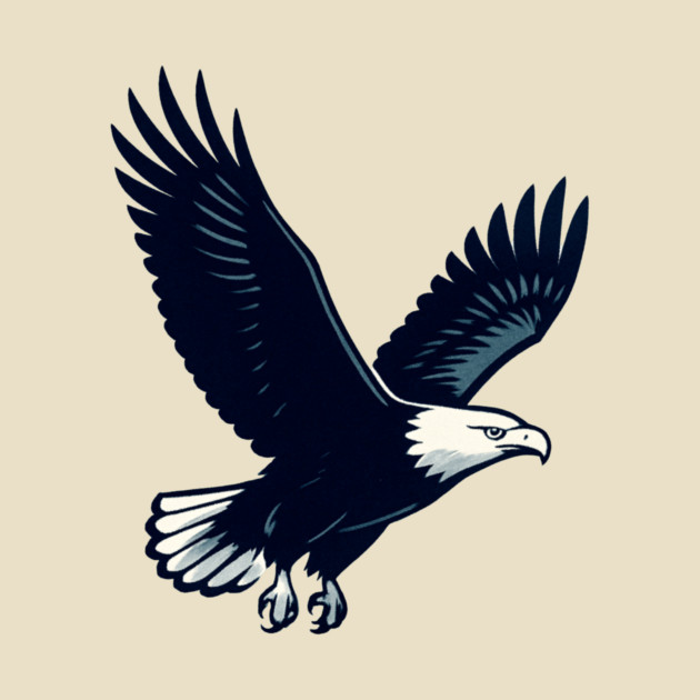 Bald Eagle – Powerful Wildlife Vector - Eagle - T-Shirt | TeePublic