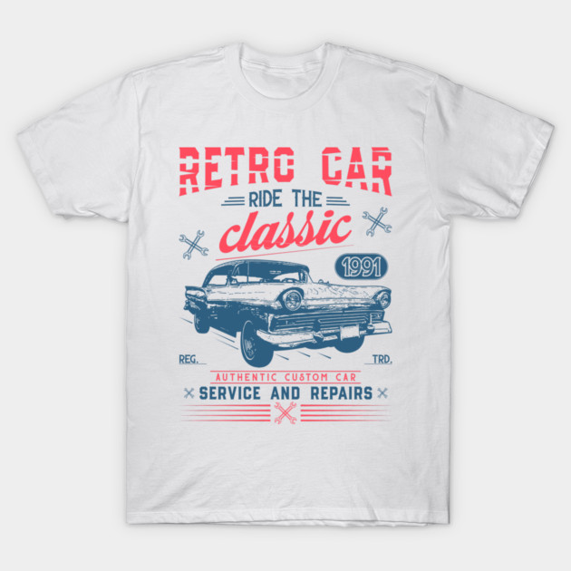 Retro Car Ride The Classic Car - Vintage Cars - T-Shirt | TeePublic