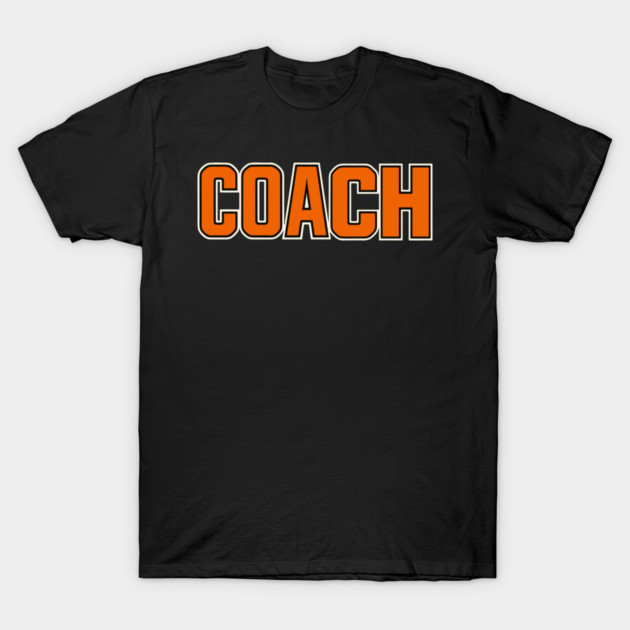 COACH – Orange Half-Ball Athletic Layout - Coach - T-Shirt | TeePublic