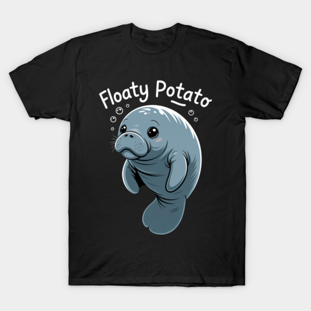 Floaty Potato Funny Manatee Sea Animal Manatees Potatoes - Floaty ...