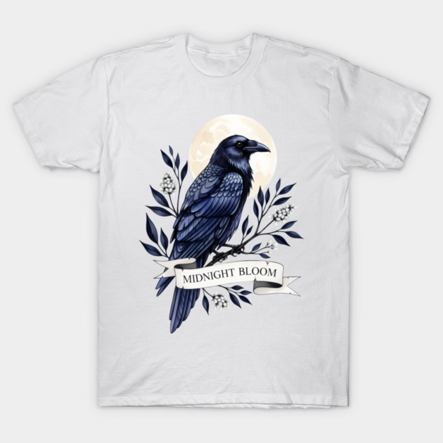 Midnight Bloom Raven Gothic – Edgar Allan Poe Bird Nevermore Occult ...
