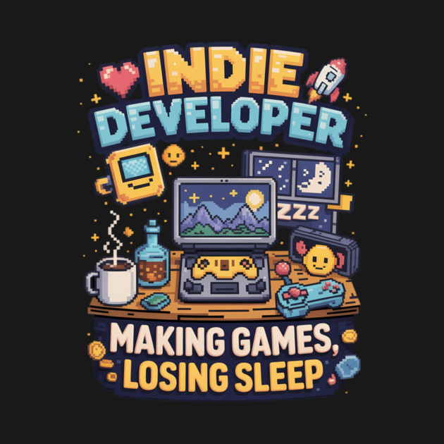Indie Developer Making Games Losing Sleep Coder Humor - Sleep Coder ...