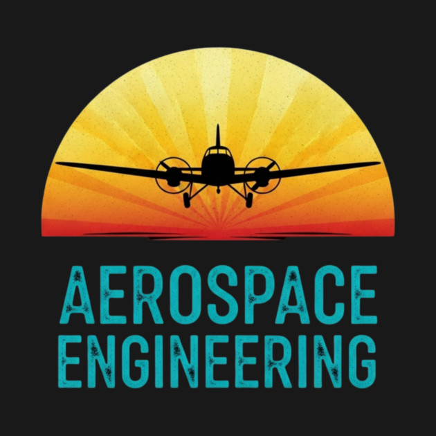 Retro AEROSPACE ENGINEERING Sunset Airplane Travel Gift Idea Pilot ...