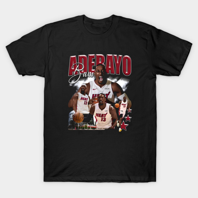 Bam Adebayo Vintage Bootleg - Bam Adebayo - T-Shirt | TeePublic