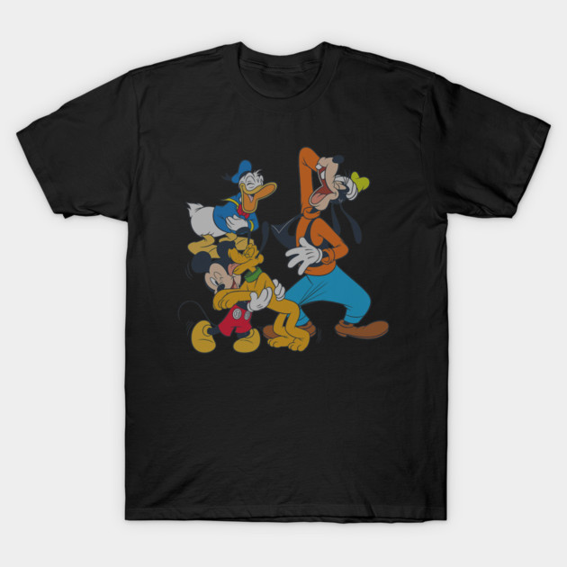 Mickey, Pluto, Donald & Goofy – Disney Fun Moment - Mickey Pluto Donald Goofy - T-Shirt | TeePublic