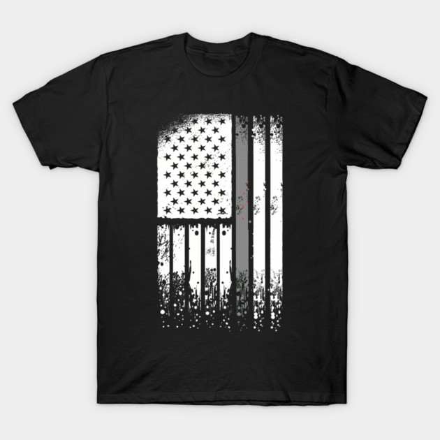 US Flag Thin Silver Line Correctional Officer Prison Guard - Thin ...