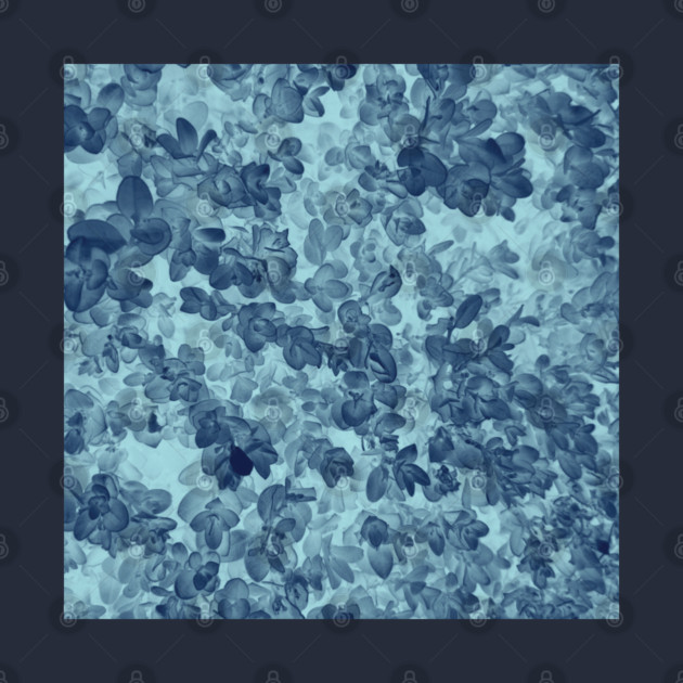 Leaves In Blue - Blue Leaves - T-Shirt | TeePublic