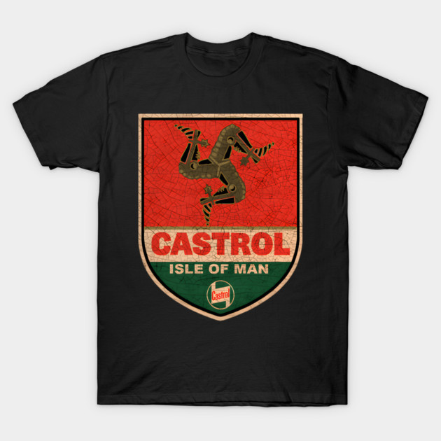 Isle Of Castrol Tt Shield As Hell - Isle Of Man - T-Shirt | TeePublic