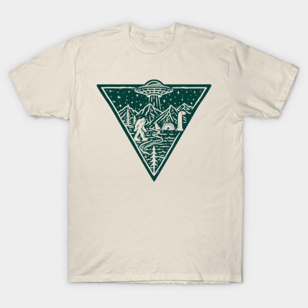 Cryptid Triangle-Vintage Camping - Cryptid - T-Shirt | TeePublic
