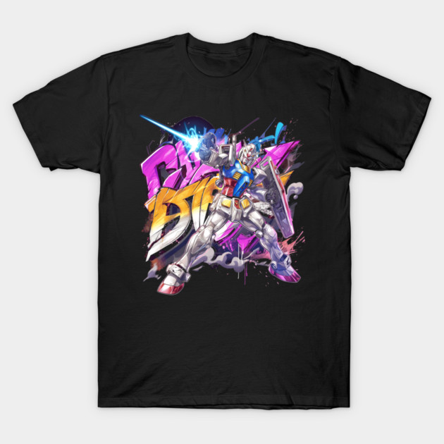 RX-78-2 Gundam Hero Pose - Rx 78 2 Gundam - T-Shirt | TeePublic