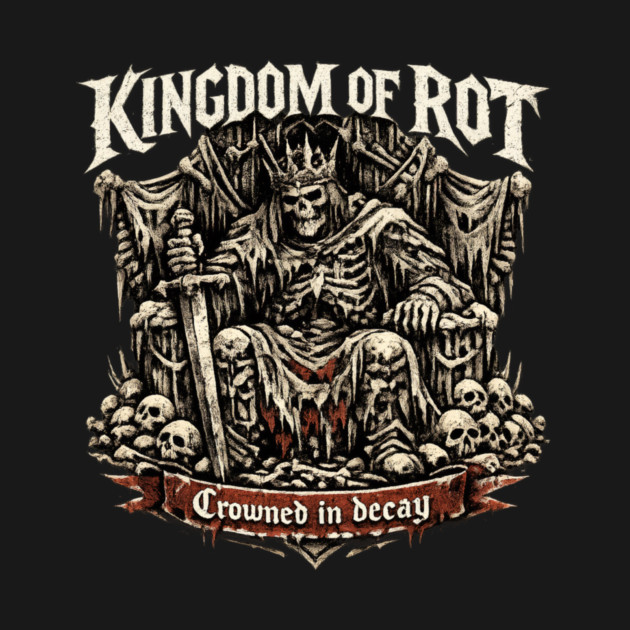 Kingdom Of Rot Metal Artwork - Dark Metal - T-Shirt | TeePublic