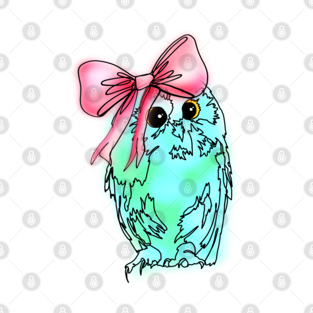 Green Blue Owl Wearing Bow hat – animalzinhats - Animals In Hats - T ...
