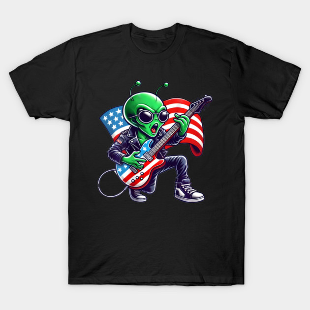 Alien Rocker - Alien Rocker Custom - T-Shirt | TeePublic