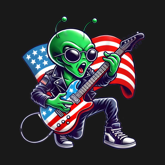 Alien Rocker - Alien Rocker Custom - T-Shirt | TeePublic