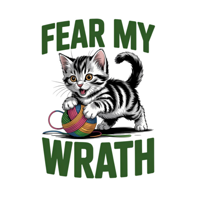 Fear My Wrath Cat Playing With Ball Of Wool - Fear My Wrath Cat Playing ...