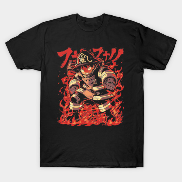 Shinra Kusakabe Fire Force Fan Art - Shinra Kusakabe - T-Shirt | TeePublic