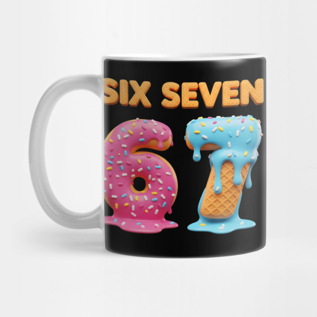 Six Seven 67 Number Ice Cream Drip Gen Alpha Slang - Kids Number Meme ...