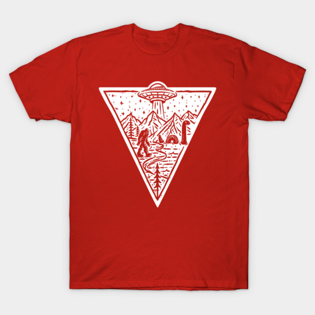 Cryptid Triangle-Vintage Camping - Cryptid - T-Shirt | TeePublic