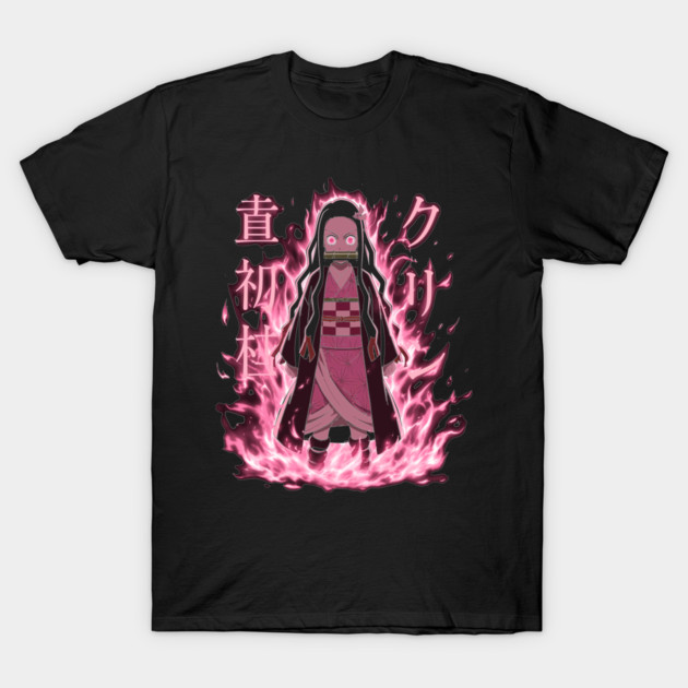 Nezuko Kamado Demon Form Fan Art - Nezuko Kamado - T-Shirt | TeePublic