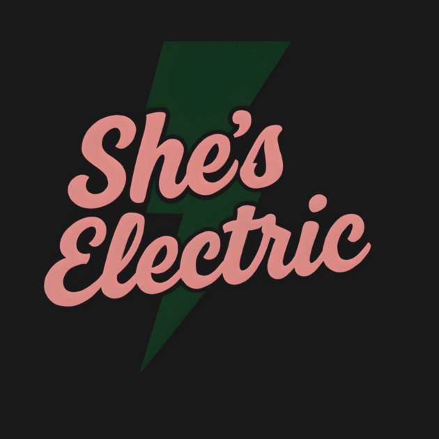 She's Electric 90's Lightning Bolt - 90s Lightning Bolt - T-Shirt ...