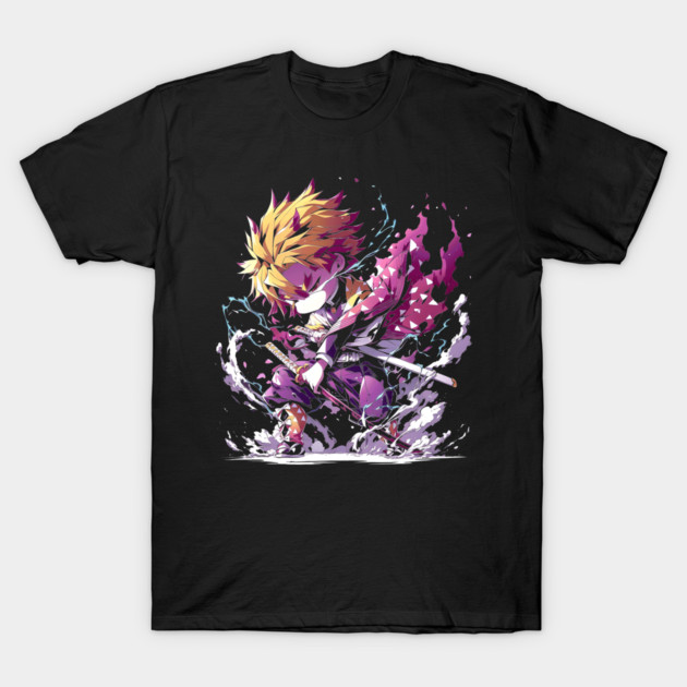 Zenitsu Agatsuma Thunder Strike Fan Art - Zenitsu Agatsuma - T-Shirt ...