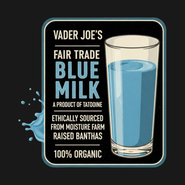 Vader Joe's Fair Trade Blue Milk From Tatooine Farm Raised Banthas ...