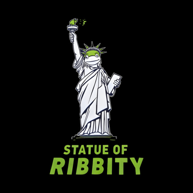 Statue Of Ribbity Frog Liberty Parody - Funny Meme Parody - Phone Case ...