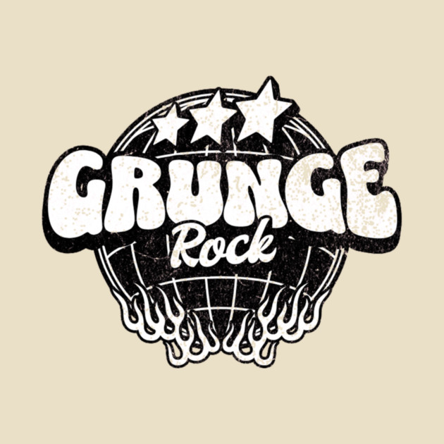 Grunge Rock Music Logo - Grunge - T-Shirt | TeePublic