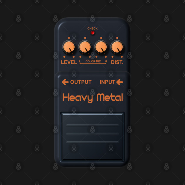 Guitar Effects Heavy Metal Pedal Stompbox - Guitar Pedal - T-Shirt ...