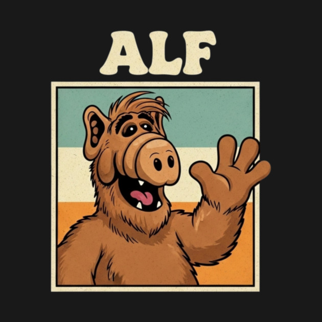 Retro ALF Alien from Melmac Graphic Eighties TV Character Very Cool ...