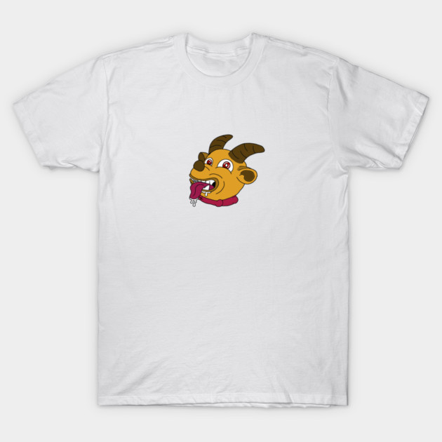 Crazy Horned Goat - Goat - T-Shirt | TeePublic