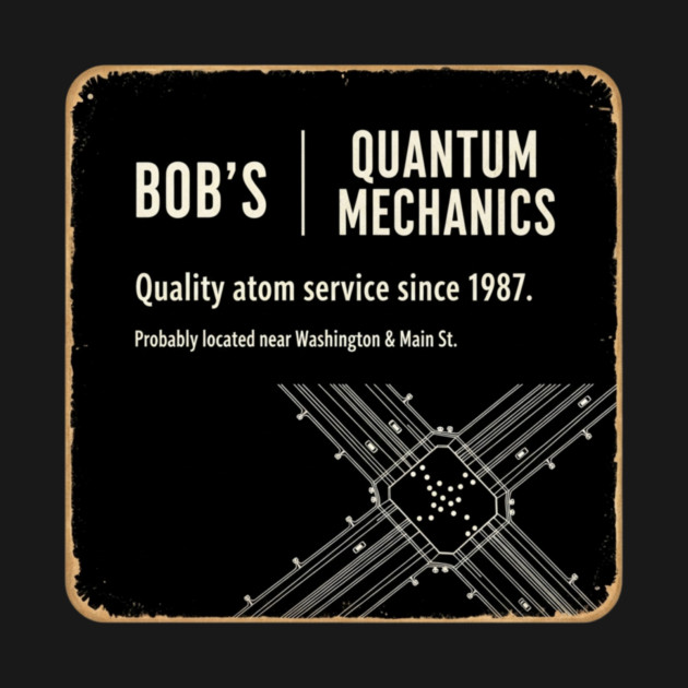 Retro Bob's Quantum Mechanics Atom Service Since 1987 Washington Main ...