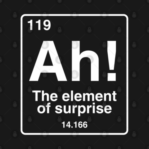 Ah The Elet Of Surprise Geek Periodic Table - Geeky Science Humor - T ...