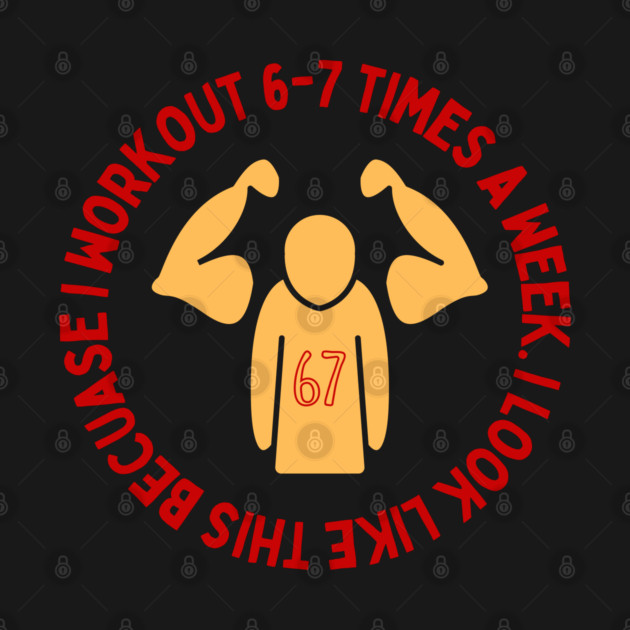 Work Out 6-7 Times a Week Muscle Character Meme - Fitness Meme - T ...