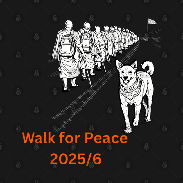 Walk for Peace Monks with Aloka Dog Minimalist M11483 - Walk For Peace ...