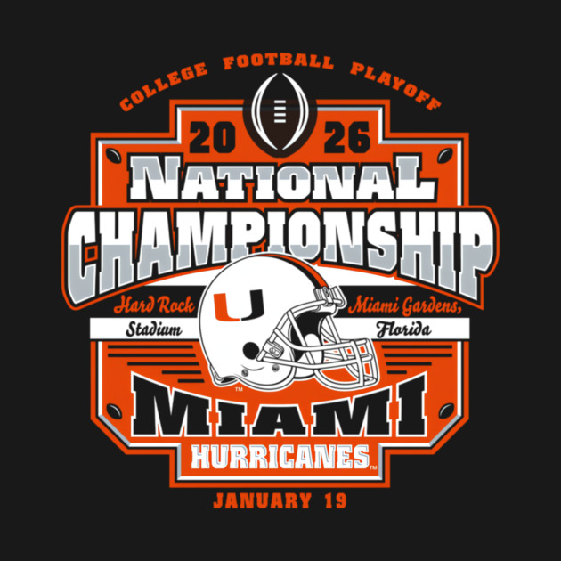Miami Hurricanes CFP National Championship 2026 Icon - Miami Hurricanes ...