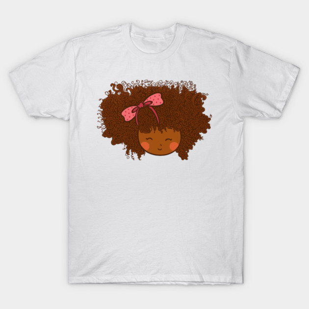 Magical Curls - Black Girl - T-Shirt | TeePublic