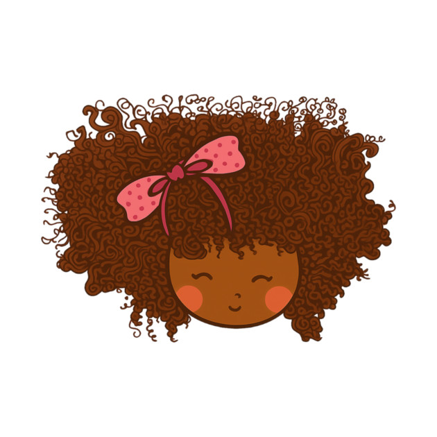 Magical Curls - Black Girl - T-Shirt | TeePublic
