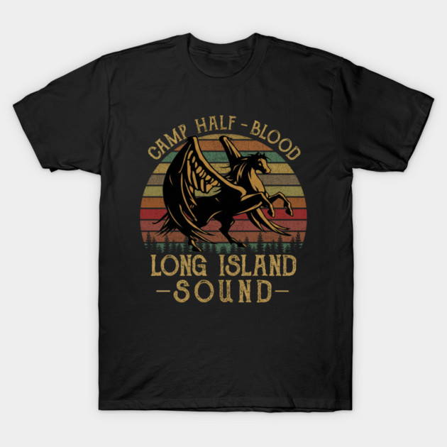 Camp Half Blood Long Island Sound Vintage Retro - Camp - T-Shirt ...