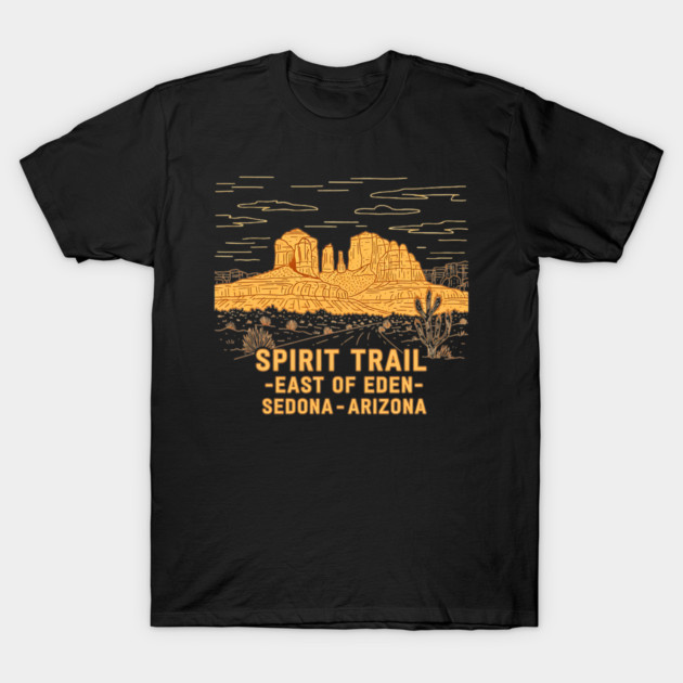 Desert Spirit Trail Scenic Artwork - Southwest Landscape - T-Shirt ...
