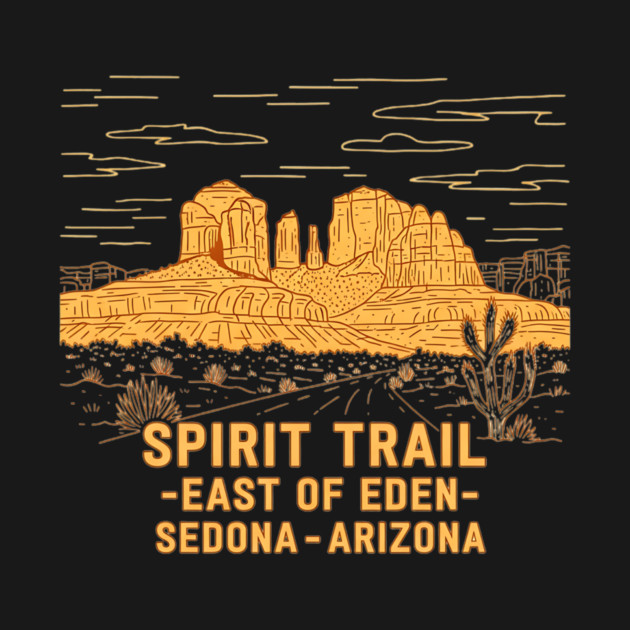 Desert Spirit Trail Scenic Artwork - Southwest Landscape - T-Shirt ...