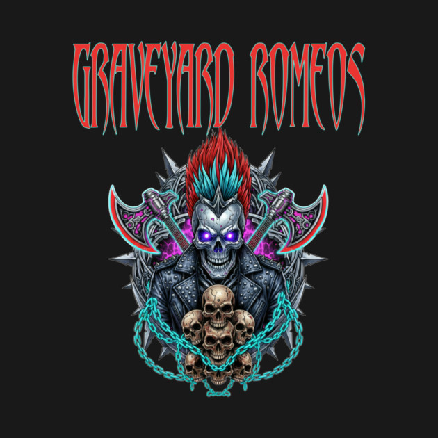 Heavy Metal Mohawk - Skull - T-Shirt | TeePublic