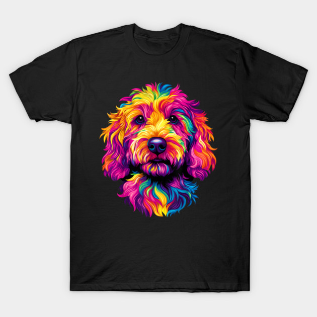 Colorful Dog Portrait - Dog - T-Shirt | TeePublic