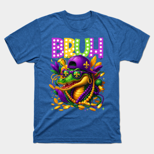 Alligator Mardi Gras - Alligator - T-Shirt | TeePublic