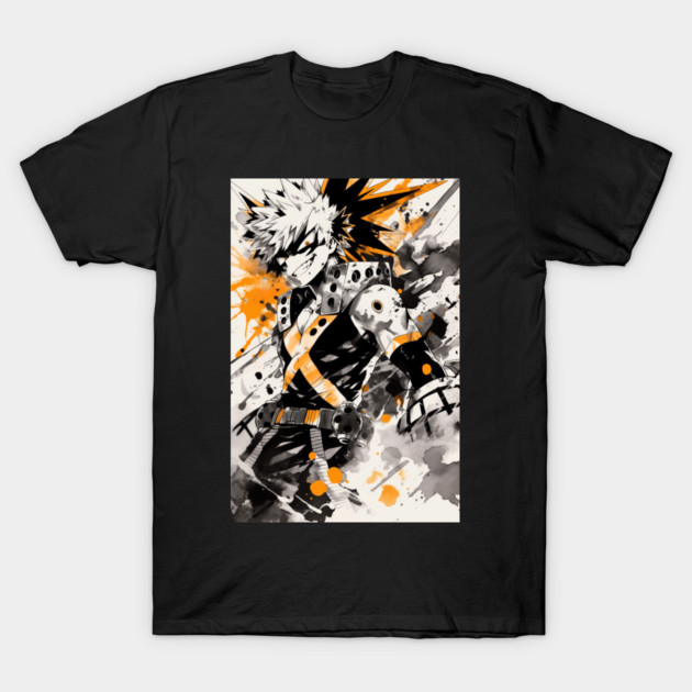 Bakugo Chad Energy Sumi-e - My Hero Academia - T-Shirt | TeePublic