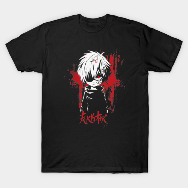 Tokyo Ghoul Kaneki Red Splatter Art - Tokyo Ghoul Art - T-Shirt | TeePublic