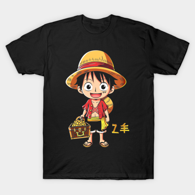 Chibi Luffy One Piece Treasure Art - Luffy - T-Shirt | TeePublic