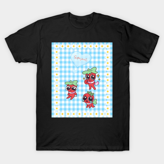 Sprout Dandy's Toons Heart Bubble Pink Ginham World - Cute Cartoon ...