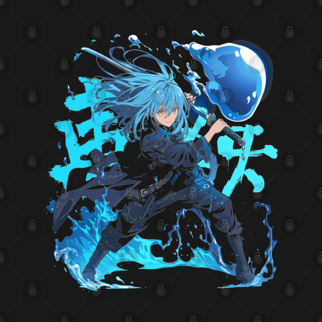 Rimuru Tempest Battle Pose Fanart - Rimuru Tempest - T-Shirt | TeePublic