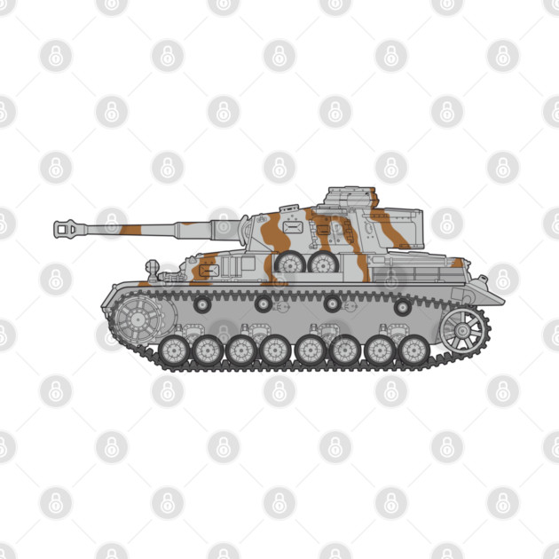 The iconic Panzer IV. German medium tank WW2 - Ww2 Tanks - T-Shirt ...